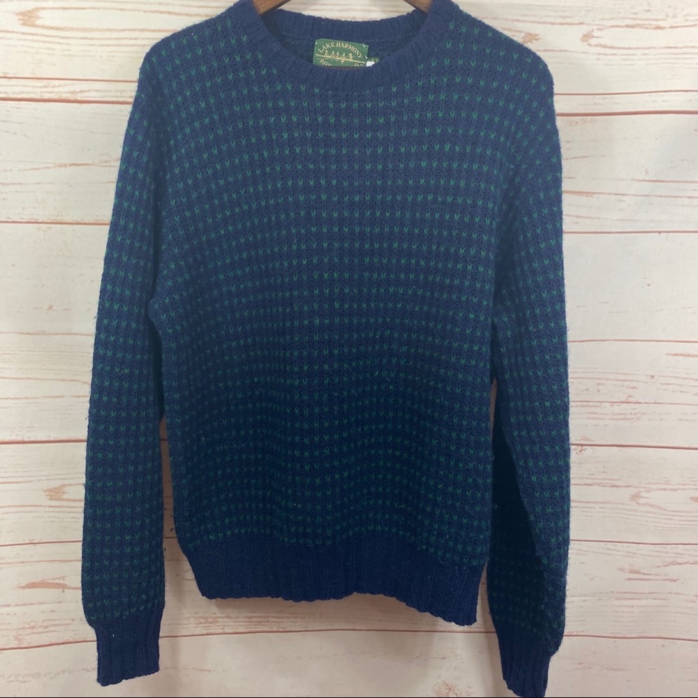 Vintage Lake Harmony Rowing Club Grandpa Sweater - Gem